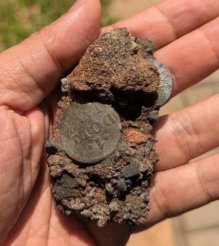 Authentic VOC Java Doit 1800 + VOC 1 Cent 1800 coin Fossil Shipwreck ...