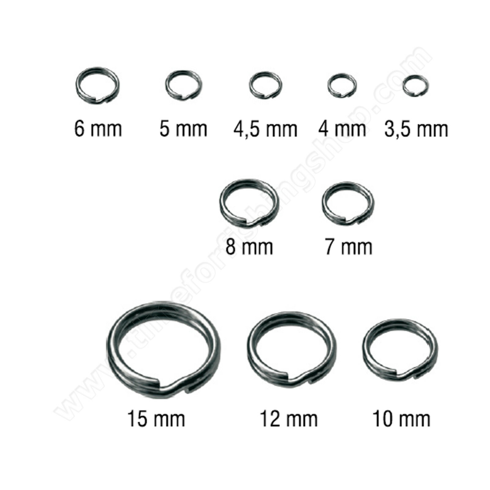 Fishing SPLIT RINGS Double Loops Carp Rigs Coarse Sea Pike Lure Links ...