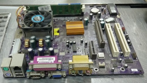 ECS EliteGroup K7SEM Socket 462 ATX Motherboard with AMD PRO1400+ CPU ...