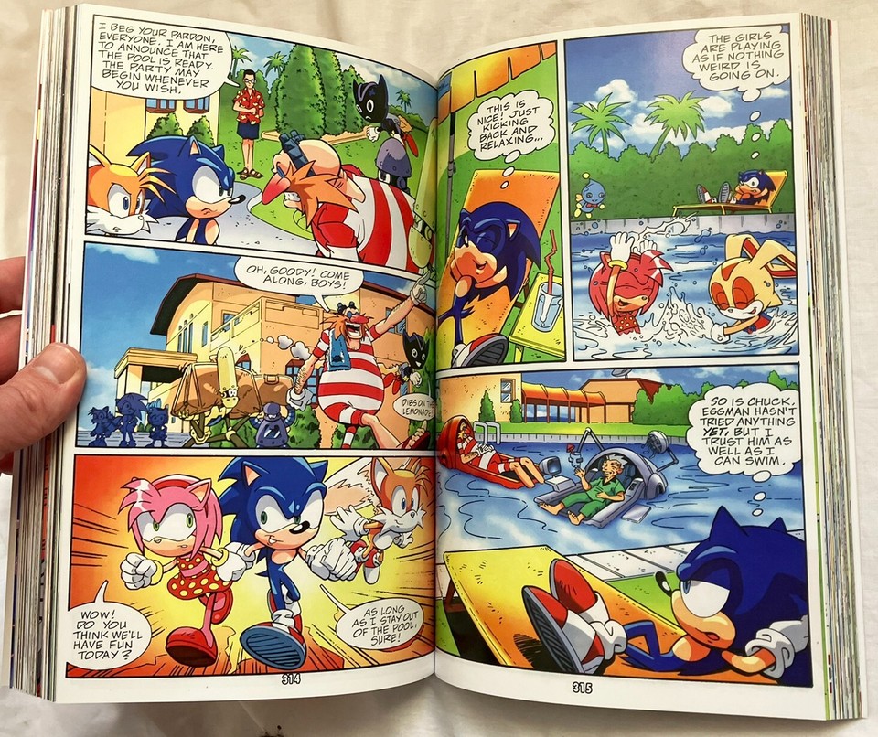 Sonic X Archie Comics Omnibus Collection Issues 1-40 - 2 Volumes ...