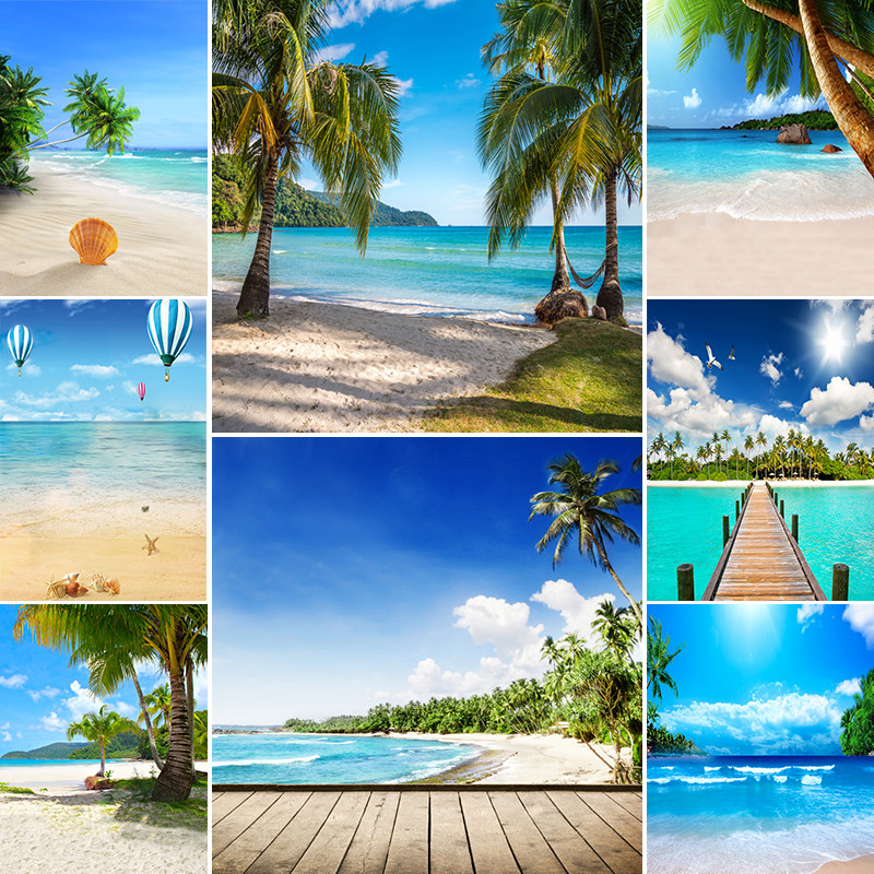 10x10Ft Summer Sea Beach Studio Photography Background Backdrop Props ...