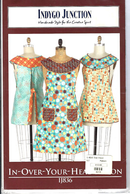 Indygo Junction Sew Pattern IJ836~ Retro Smock Short version Long ...