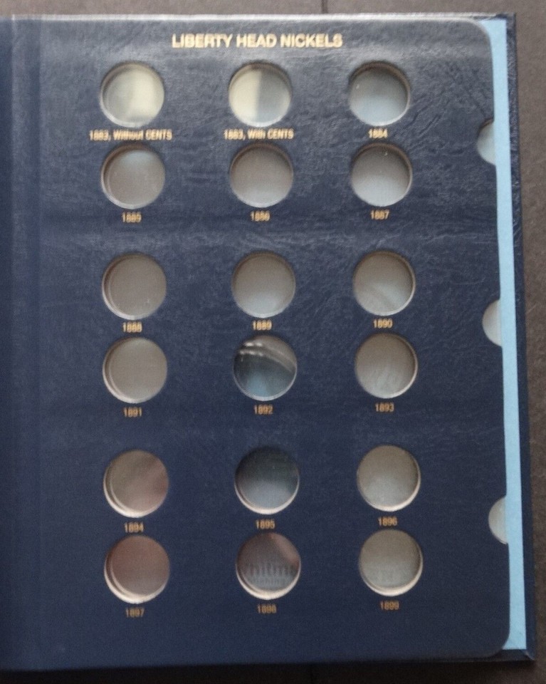 Whitman Liberty Head Nickel Coin Album Book Number 1 1883-1912 #9114 | eBay