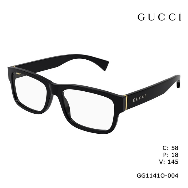 Gucci GG1141o-004 Black Black Eyeglasses for sale online | eBay