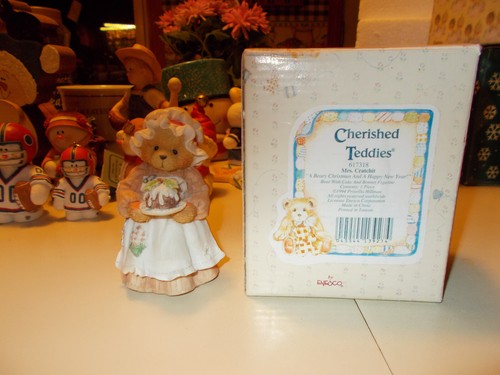 Enesco Cherished Teddies Figurine,Mrs.Cratchit,Girl Bear Christmas | eBay
