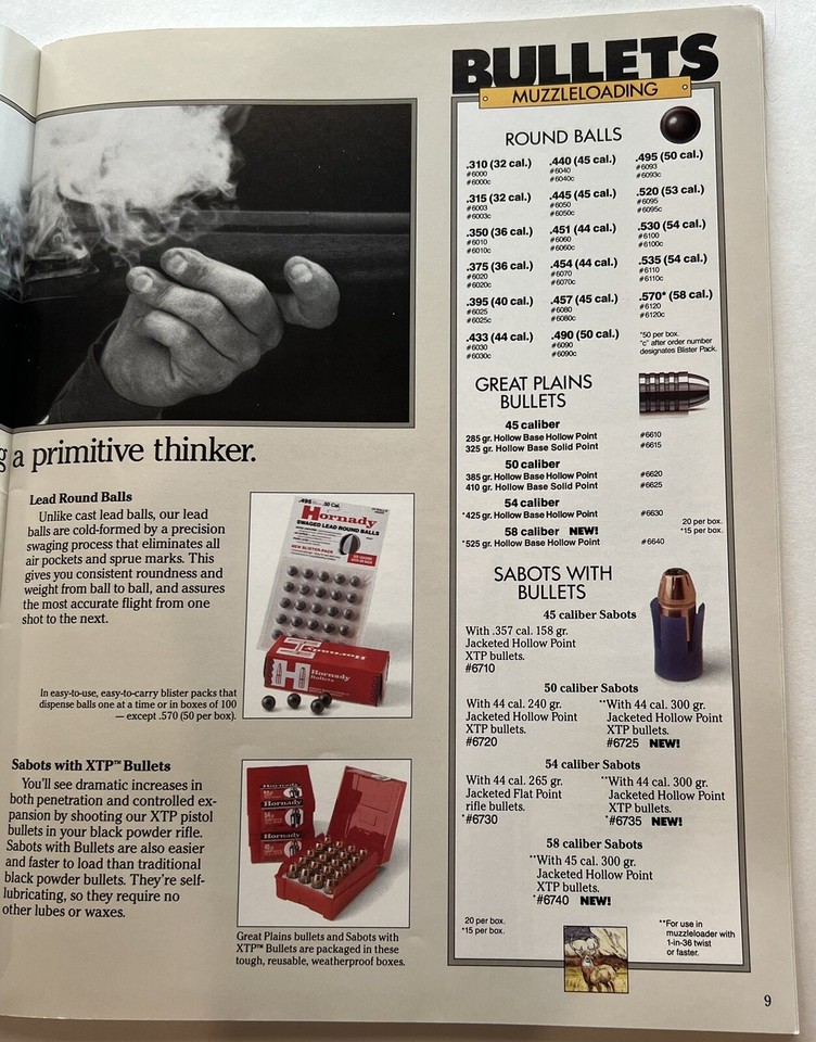 1992 Hornady Reloading 39 page Catalog and Large Foldout Poster | eBay