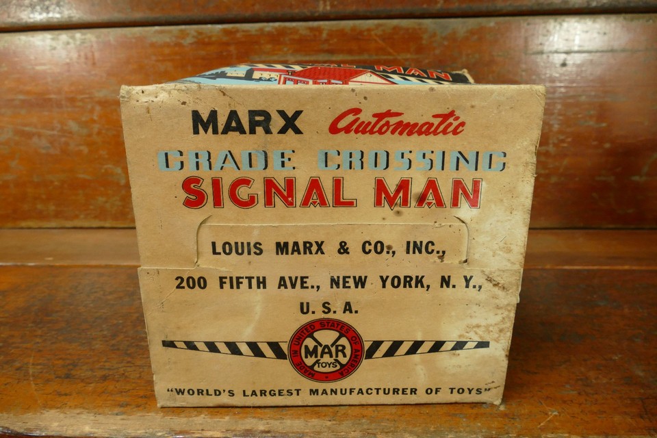 Marx Automatic Grade Crossing Signal Man W/ Original Box - Very Clean ...