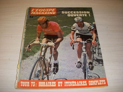 CYCLISME EQUIPE MAG 31 07.1973 SPECIAL TdF PARCOURS HORAIRES OVION ...