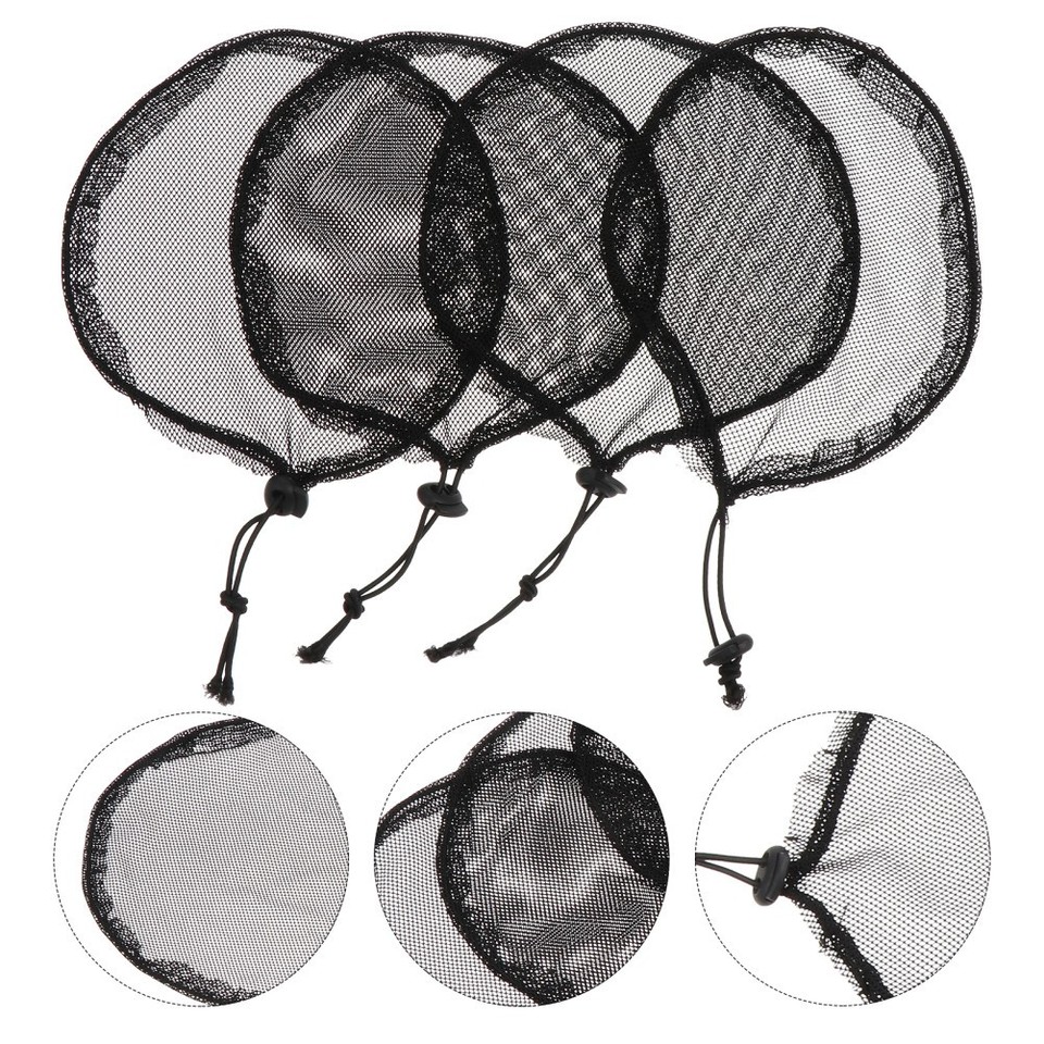 4 Pcs Elastic Ponytail Net Stretchy Hair Bun Holding Hairnet Cover ...