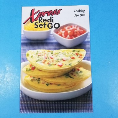 GT Xpress Redi Set Go COOKING FOR ONE RECIPE BOOK for Grill Booklet Egg ...