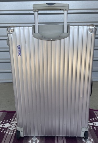 Rimowa Aluminum Suitcase With Unique Fabric Lining. 28” Tall. | eBay