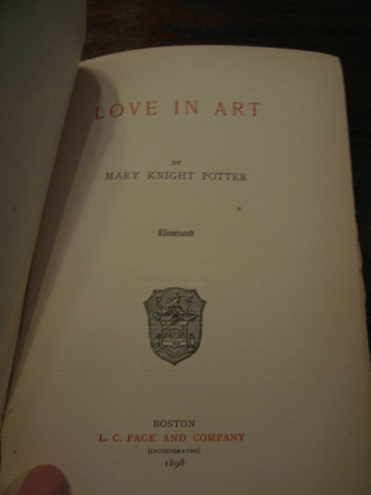 1898 Mary Knight Potter Love in Art Book | eBay