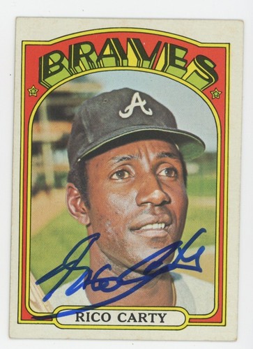 Rico Carty Autographed 1972 Topps Card #740 Signed High Number 740 | eBay