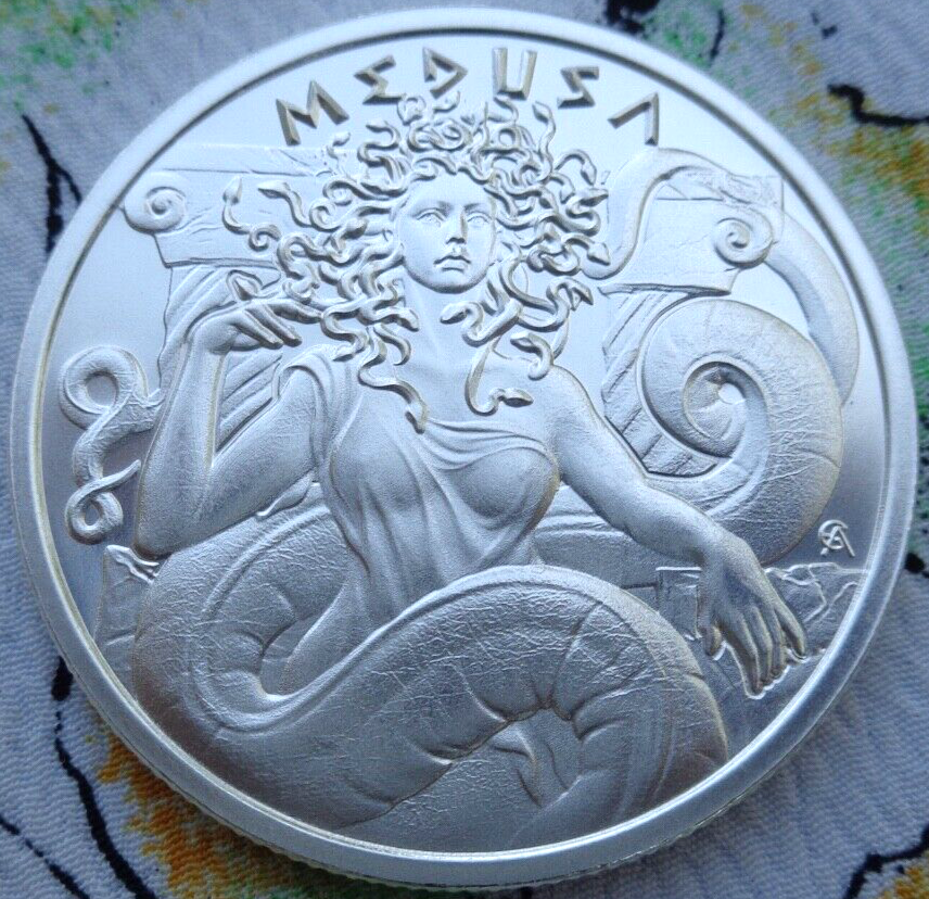 1 oz. MEDUSA Greek Mythology Series #8 rounds BU .999 fine silver | eBay