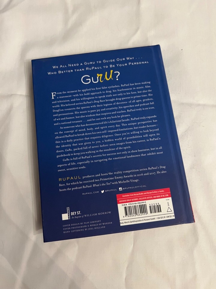 GuRu by RuPaul (English) Hardcover Book | eBay