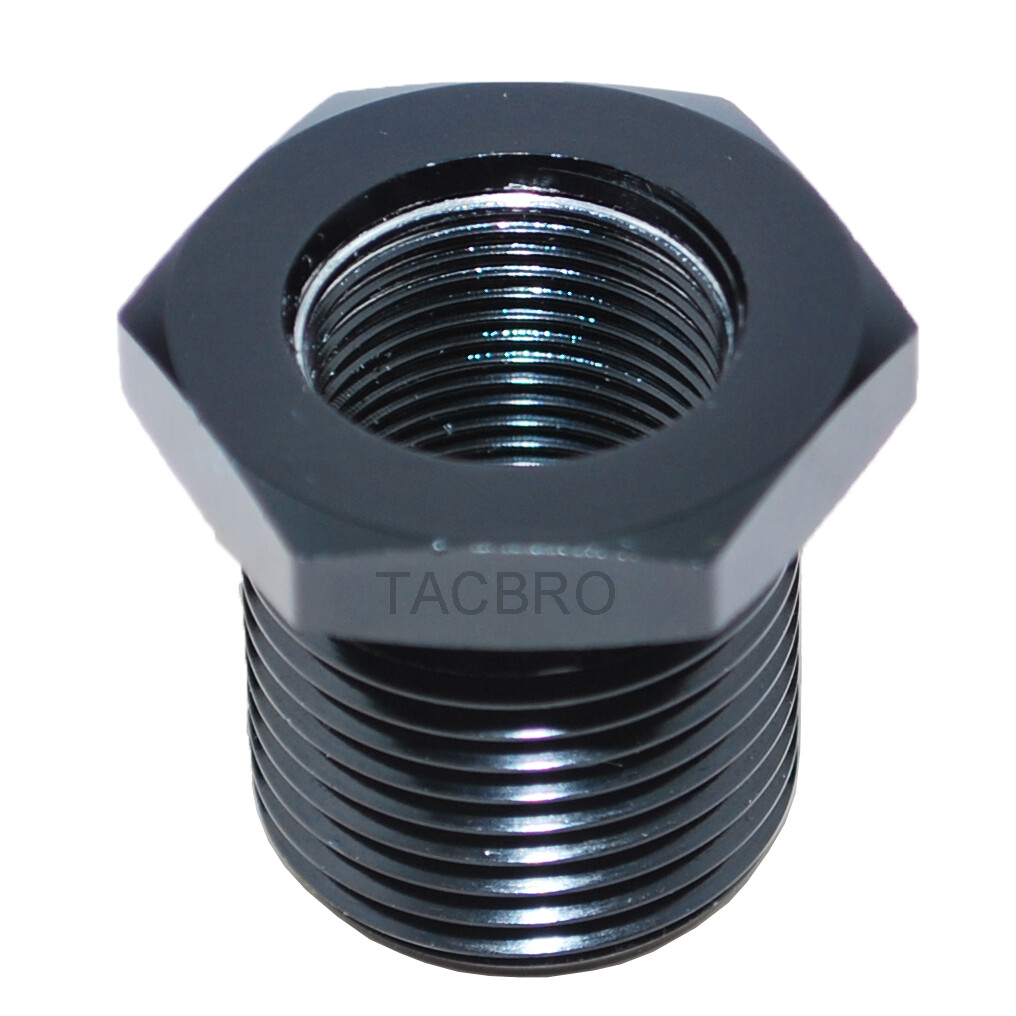 Black Aluminum 5/8x24 to 13/16x16 Automotive Threaded Oil Filter ...