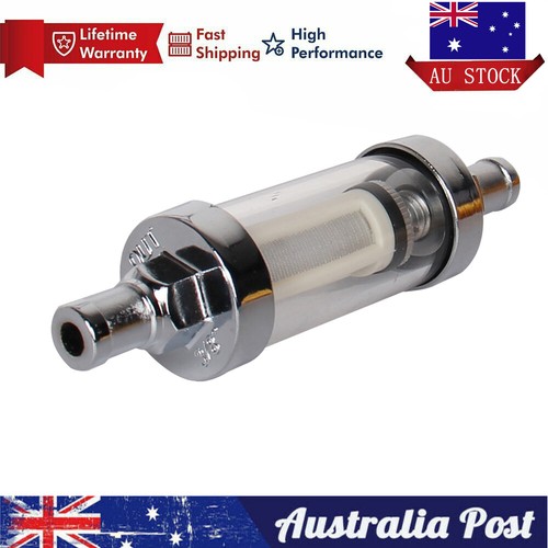 NEW Universal Washable Reusable Fuel Petrol Inline Filter 10mm 3/8 in ...