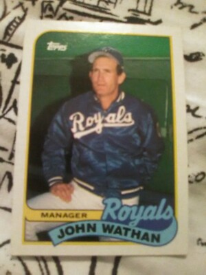 1989 Topps MLB Baseball Card Single John Wathan # 374 | eBay