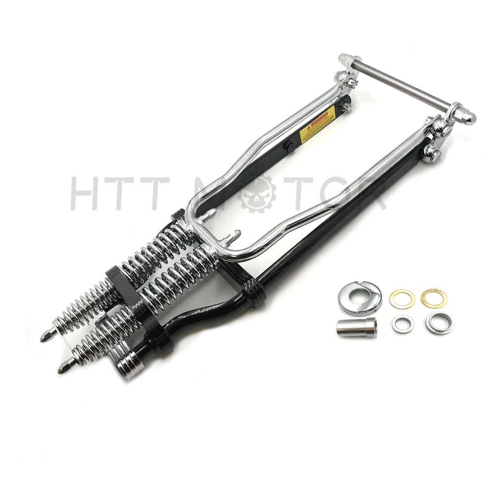 Springer Front End -4" Under Black For Harley sportster bobber chopper ...