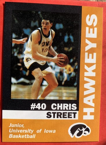 1992-93 Chris Street University Issued Trading Card Iowa Hawkeyes | eBay