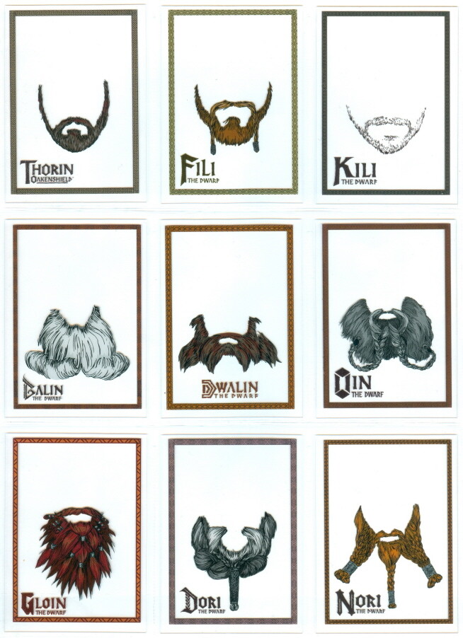 The Hobbit - The Desolation of Smaug: Complete Dwarf Beard Acetate Set ...