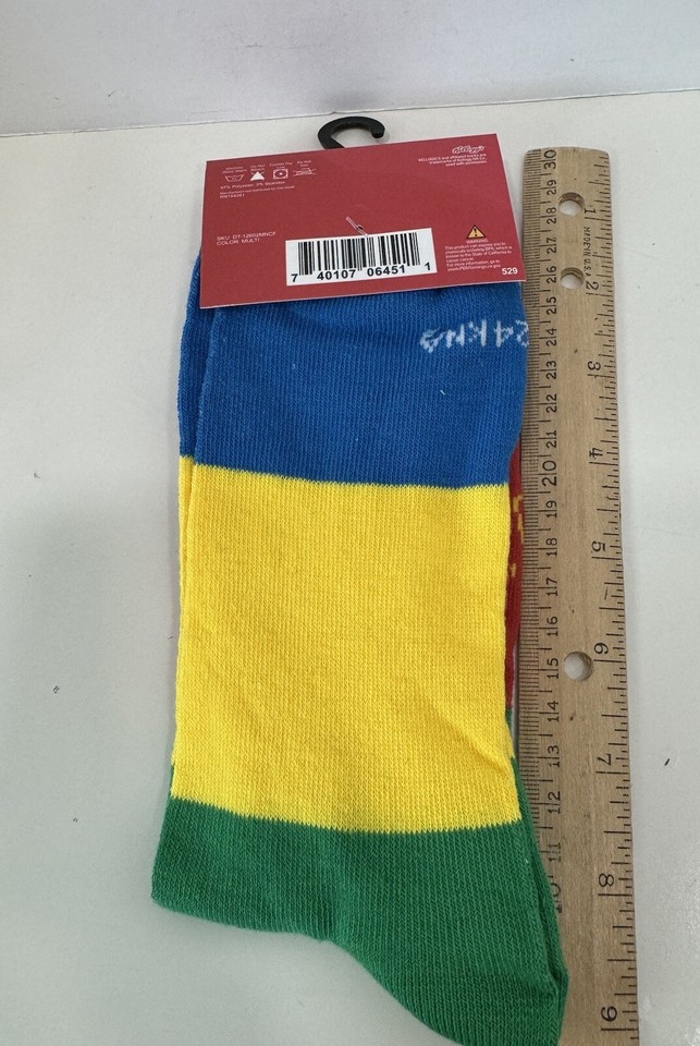 Kellogg's Froot Loops Print Novelty Crew Socks - Men’s Size 6-12, New ...