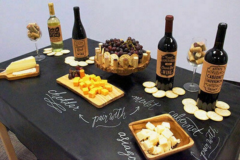 Chalkboard Tablecloth Black 60" Round Reusable Write On Wipe Clean ...