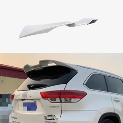 Rear Tail Wing Trunk Lip Spoiler ABS White Fits For Toyota Highlander ...