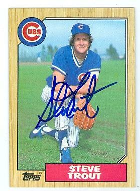 Steve Trout autographed baseball card (Chicago Cubs) 1987 Topps #750 | eBay