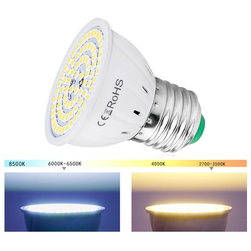 GU10 E27 LED Bulbs Spot Light Warm Cool Day White Lamps Down Lights ...