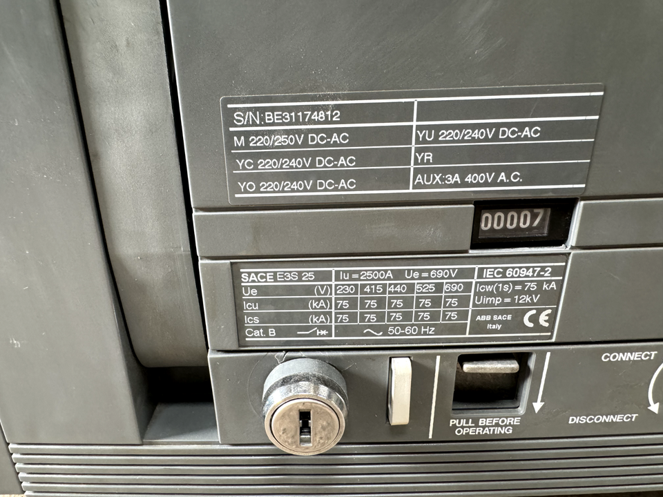 ABB SACE EMAX 2500A Circuit-Breaker SACE E3S 25. | eBay