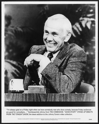 Johnny Carson The Tonight Show Original 1996 Promo Photo Stand Up ...