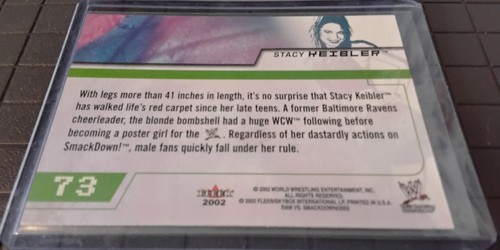 2002 Fleer WWE RAW vs SmackDown! - #73 Stacy Keibler (RC) | eBay