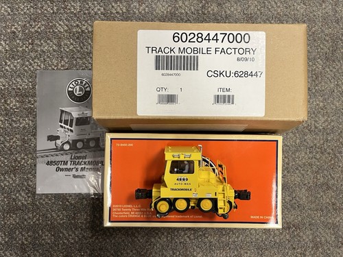 + Lionel 6-28447 O Gauge Auto-Mag 4850 TM Yellow Trackmobile LNIB | eBay