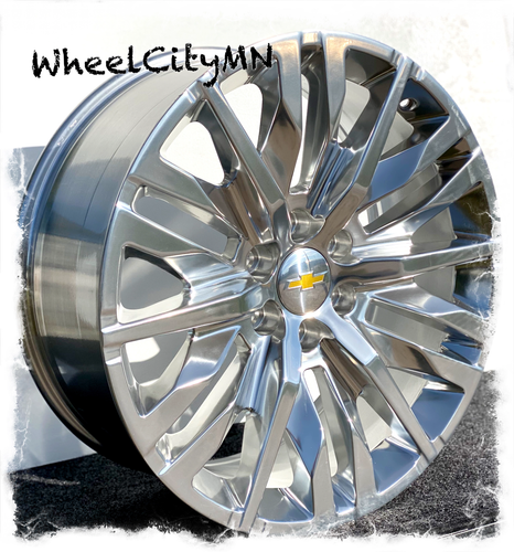 20" polished OE replica 84437264 wheels 5921 fits 2022 Chevy High ...