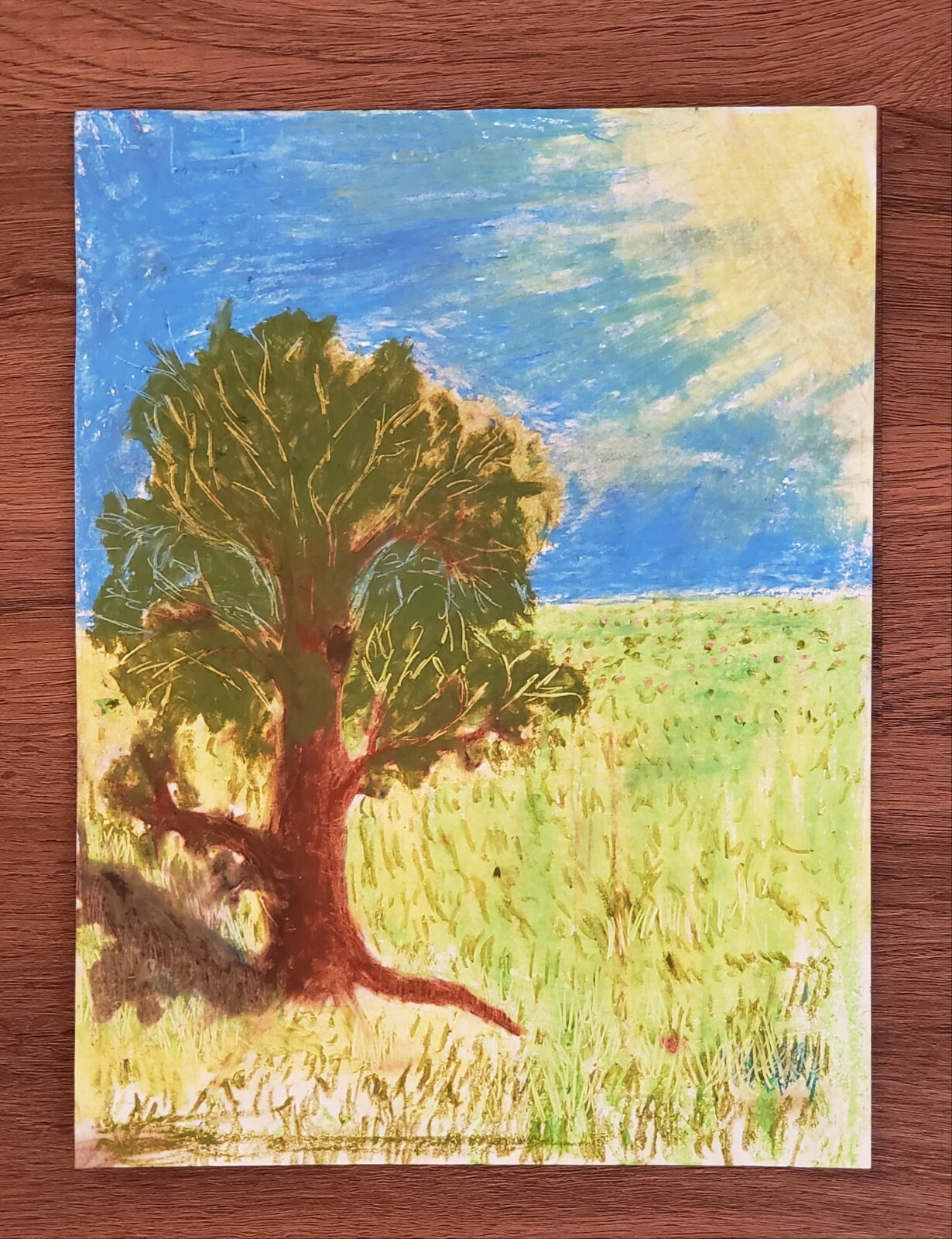 Pastel Drawings Of Trees
