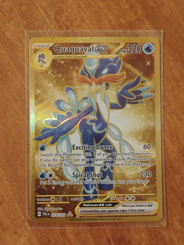Quaquaval Ex | S&V Paldea Evolved | Gold Hyper Rare | 273/193 | Pokemon ...