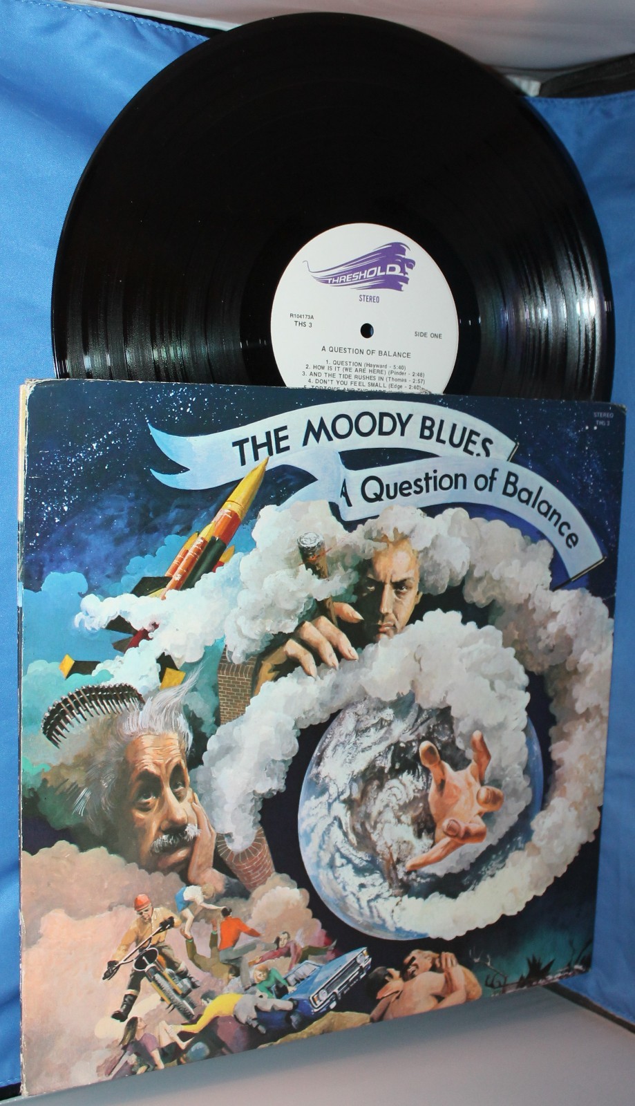 THE MOODY BLUES A QUESTION OF BALANCE ALBUM 12" LP THRESHOLD REC 1970 ...