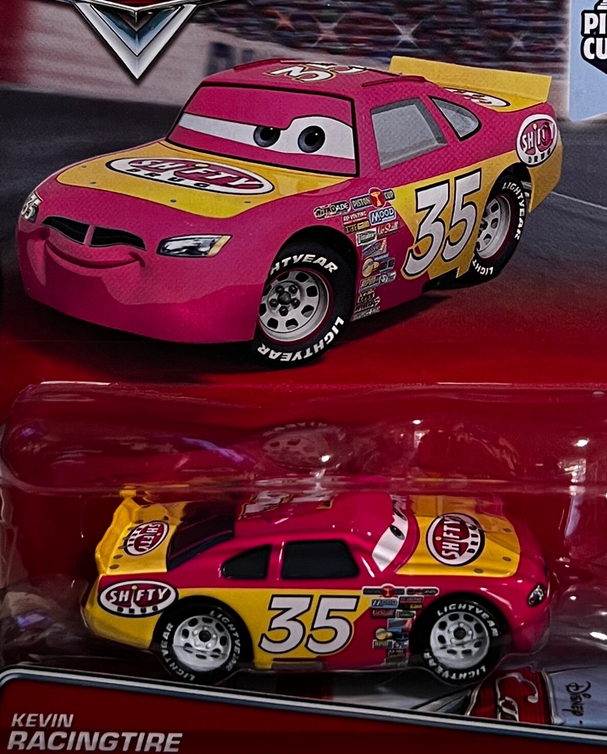 DISNEY PIXAR CARS "KEVIN RACINGTIRE...A.K.A. SHIFTY DRUG", NEW IN ...