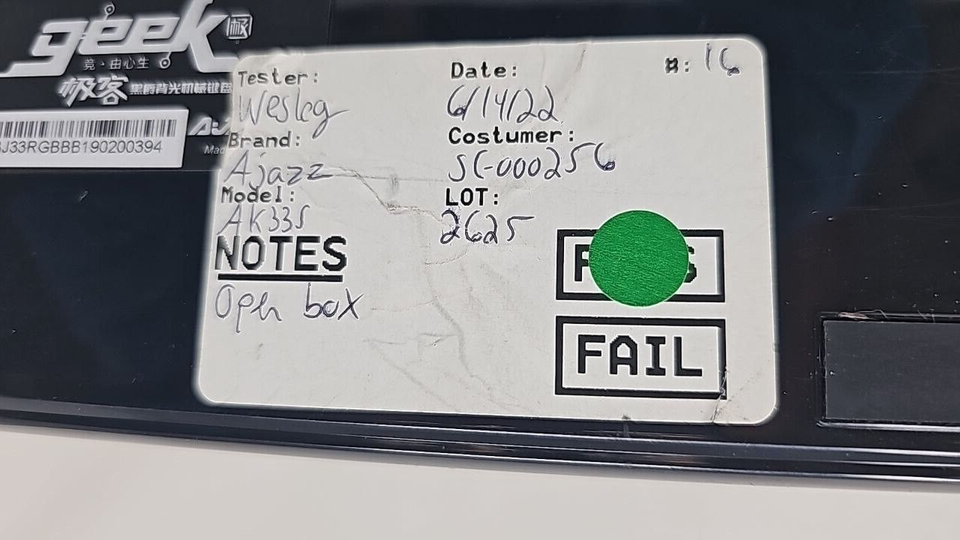 Ajazz Geek AK33 Wired Mechanical Keyboard Gaming LED Backlit for Laptop ...