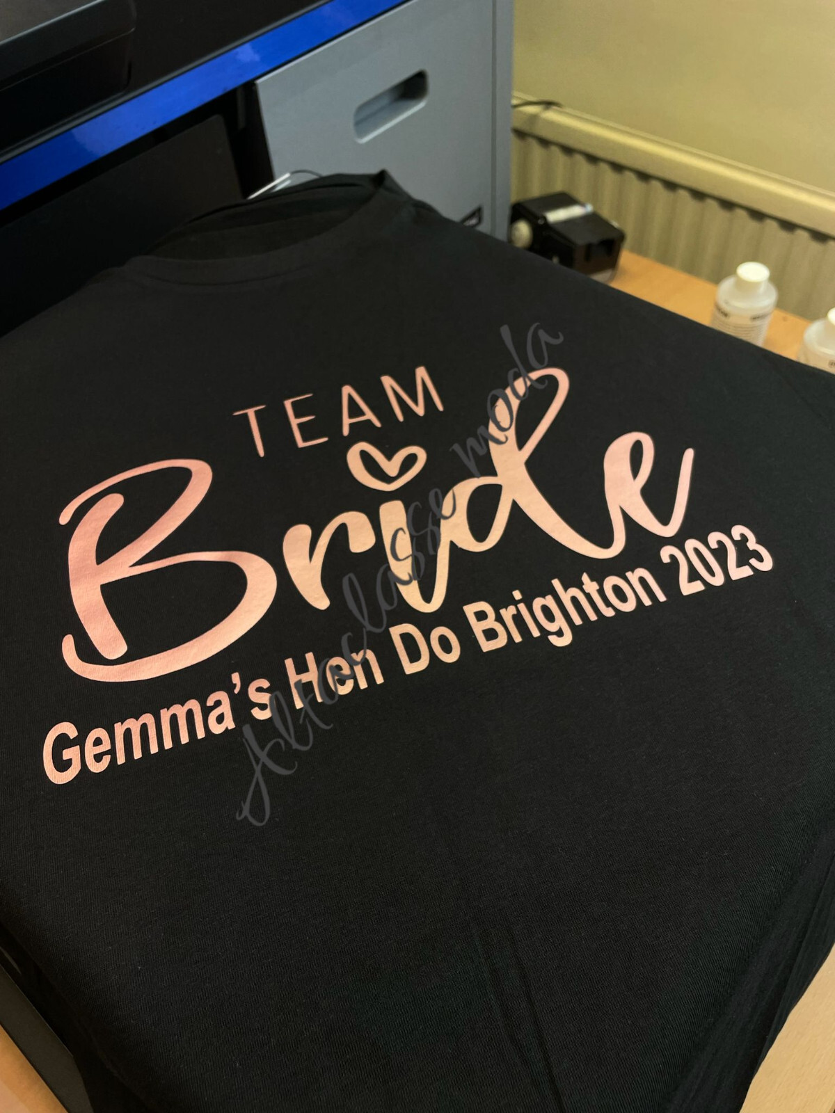Hen Party T Shirts Hen Do Bride To Be Tribe Tops Personalised Rose Gold