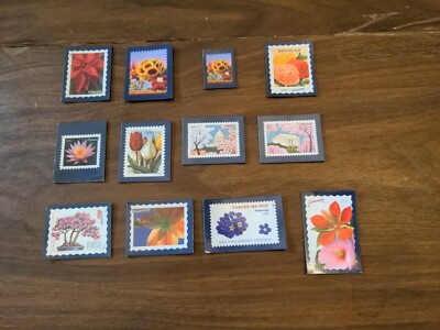 USPS Stamp Magnet LOT of (12) Flowers / Blossoms | eBay