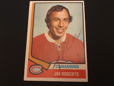 Autographed 1974-75 Topps Jim Roberts DEC. #L-1 | eBay