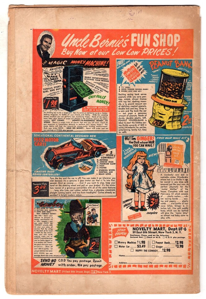 TIP TOP #175 1954 Nancy & Sluggo TARZAN Captain & The Kids Golden Age ...