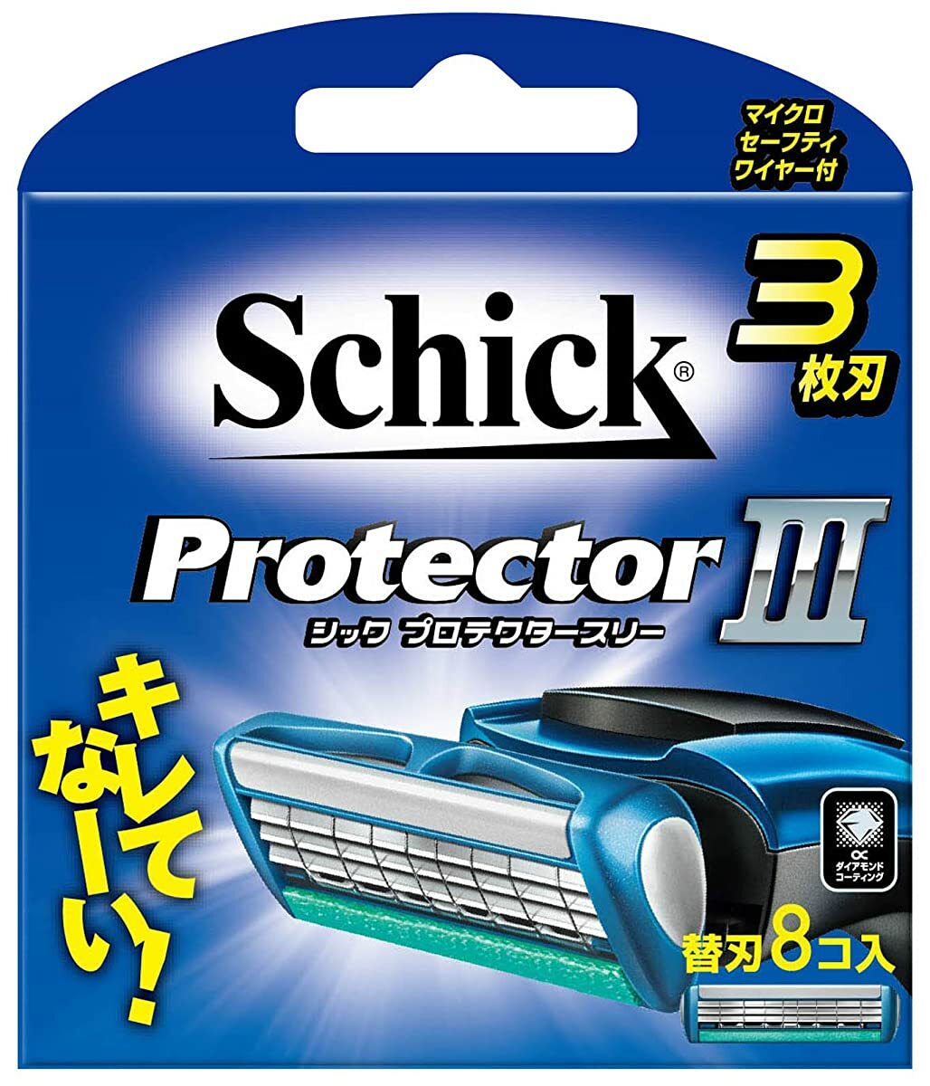 Schick Protector Three 3 Blade Blades 8 Pieces NEW from Japan | eBay