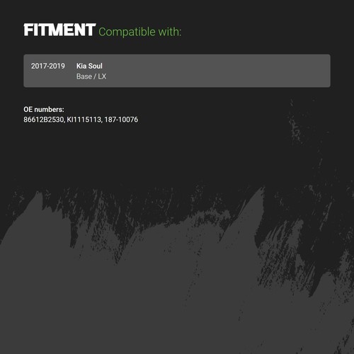 Rear Lower Bumper Cover For Kia Soul 2017-2019 86612B2530 | eBay