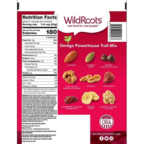 Wildroots Omega Powerhouse Trail Mix, 24 Ounce | eBay