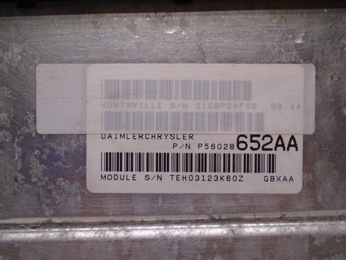 '02 Dodge Ram 1500 ECU ECM computer 5.9 V6 56028652AA | eBay