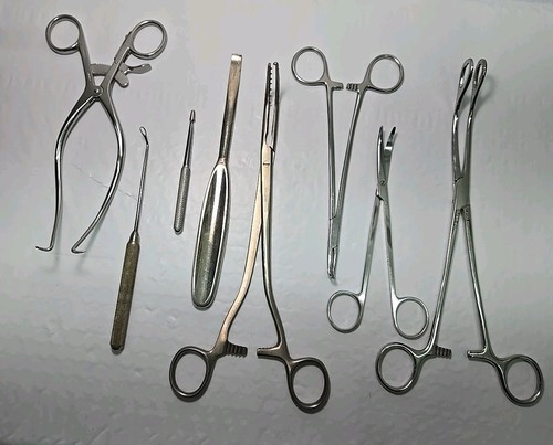 Lot of 8-Sklar Forceps Scissors Clamps Surgical Medical Mixed ...