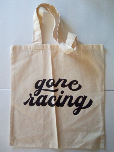 Race Car Woman"s Canvas Tote Bag for the Race Track GONE RACING | eBay